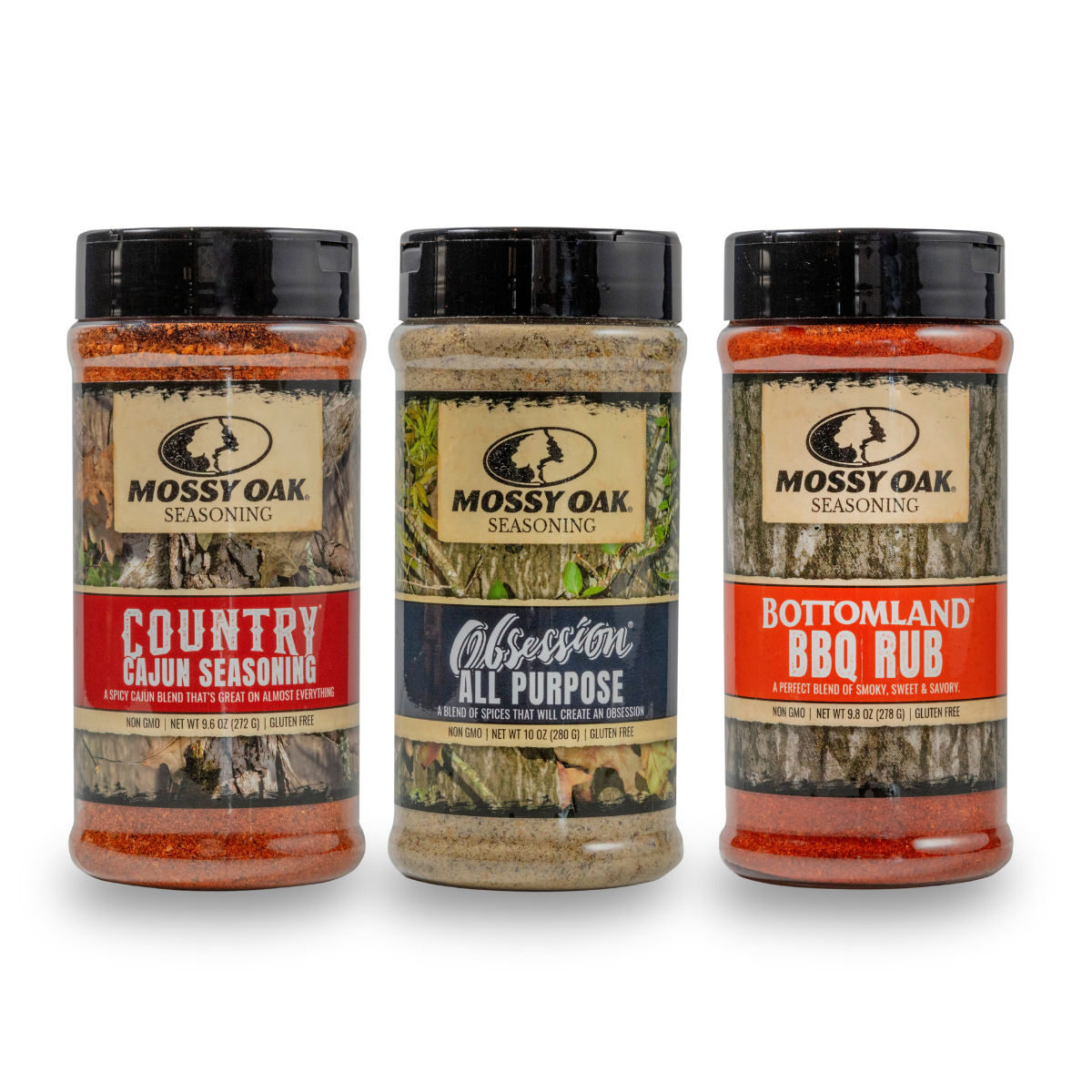 Mossy Oak Seasoning - Bundle Set of Three – Bourbon Barrel Foods