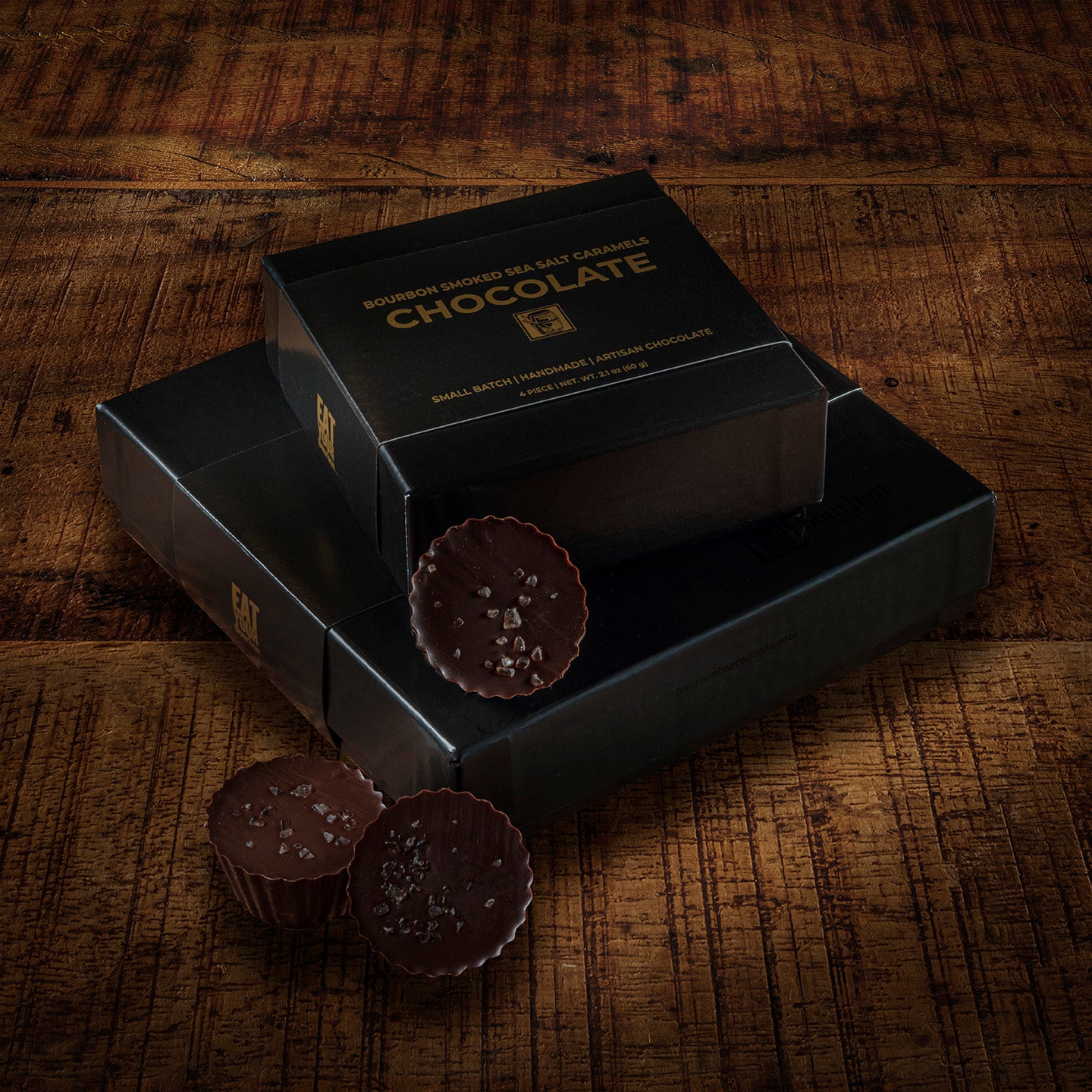Bourbon Smoked Sea Salt Caramels – Bourbon Barrel Foods