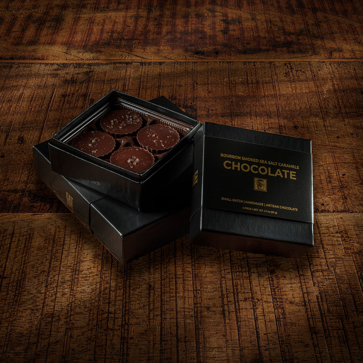Bourbon Smoked Sea Salt Caramels – Bourbon Barrel Foods