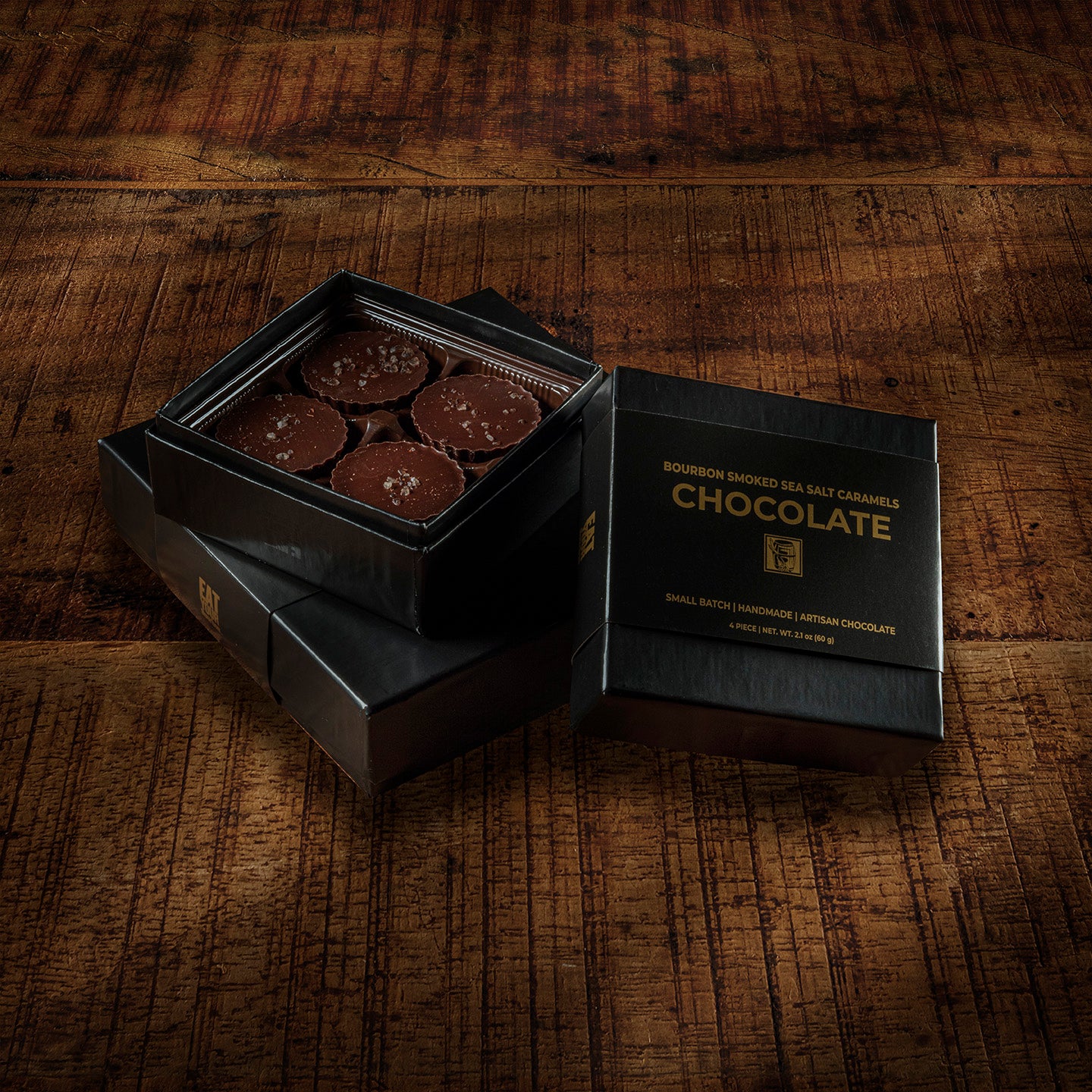 Bourbon Smoked Sea Salt Caramels – Bourbon Barrel Foods